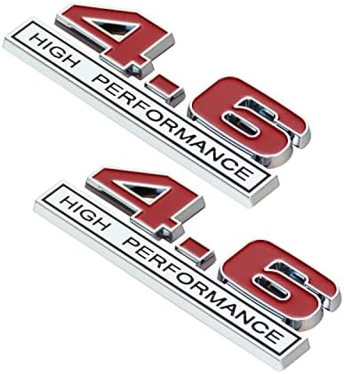 Amazon.com: Pair Set 4.6 Liter High Performance Fender Emblem 3D Badge ...