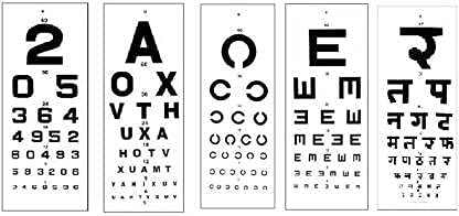 Eye Vision Test Chart Snellen (5 pcs Combo) : Amazon.in: Industrial ...
