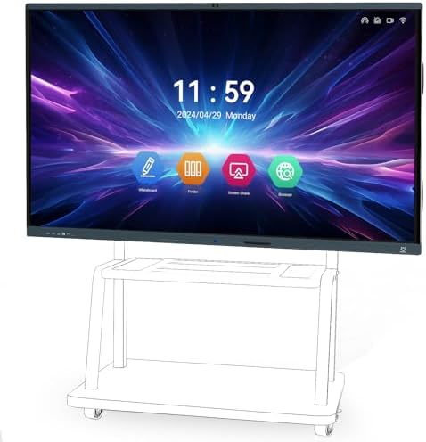 Amazon.com : LINGHUFOX 86 Inch Digital Whiteboard, 4K Touch Screen ...