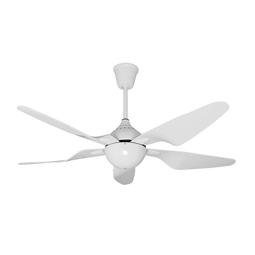 Buy Fanzart White Knight - 48" Designer Modern Pearl White Ceiling Fan ...