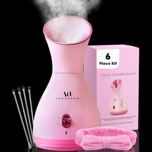 Amazon.com: Pjordo Facial Steamer Spa Kit with 17 Skin Care Tools, Nano ...