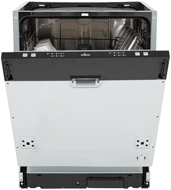 Willow WDW1460I 60cm Integrated Dishwasher with 14 Place Settings, Half ...