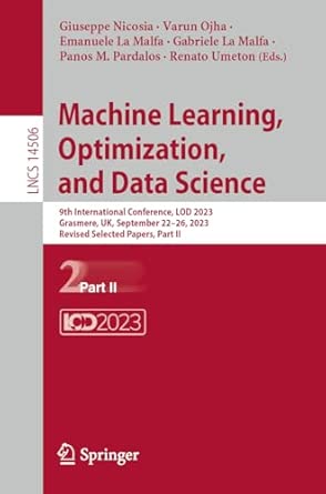 Amazon.fr - Machine Learning, Optimization, and Data Science: 9th ...