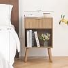 Amazon.com: Fultyle Night Stand with Drawer, Mid Century Nightstand ...
