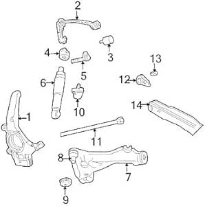 Genuine Ford 6L3Z-3078-B Suspension Arm Assembly, Control Arms - Amazon ...