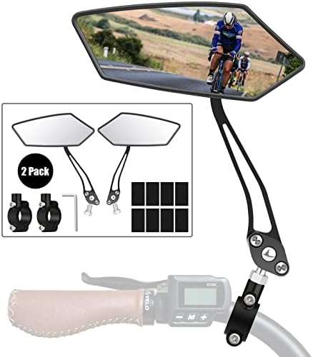 Amazon.com: RBRL Bicycle Mirror, Aluminum Alloy Bike Mirror Handlebar ...