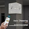Amazon.com: TopCity Double Sided Corner Clock 12inch Led Wall Clock ...