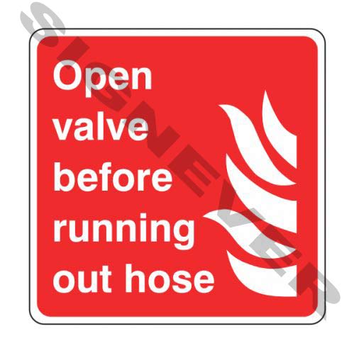 SIGN EVER Fire Exit Open Valve Sign Boards For Hospital Office Business ...