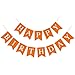 Amazon.com: Waenerec Orange Birthday Banner Sign Happy Birthday Bunting ...