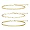 Amazon.com: Poxtex Extra Large Anklets for Women Large Ankle, 14K Real ...