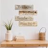 Amazon.com: Vintage Wall Decor Set, 4 Piece Hanging Plaques, Farmhouse ...