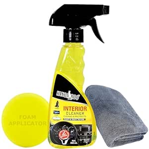 Kangaroo Car Interior Cleaner 300 ml and Protector Kit, Citrus Scent ...