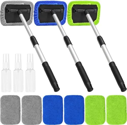 Amazon.com: Beieverluck 3 Pieces Car Windshield Cleaner Tool Inside ...