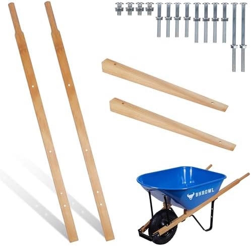Amazon.com: BHROWL Wheelbarrow Handles Replacement Kit – 2 59-Inch ...