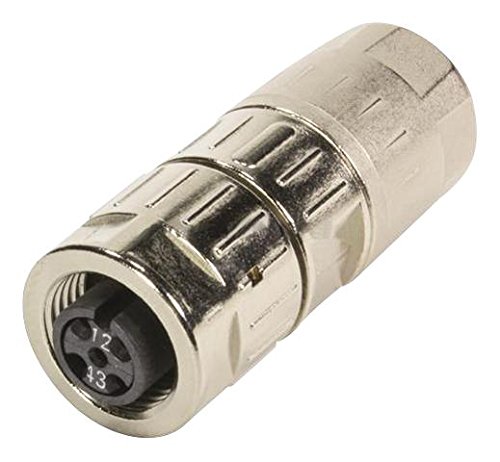 Sensor Connector, M12, Receptacle, 5 Contacts, Crimp Socket, Straight ...