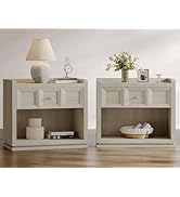 Amazon.com: SICOTAS 31" Wide Nightstands Set of 2, Large Night Stands ...