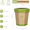 5 Pack Cardboard Trash Cans 3-Gallon (12L) - Reusable, Foldable ...