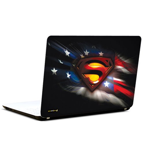 Pics And You Superman Logo With Flag 3M/Avery Vinyl Laptop Skin Decal ...