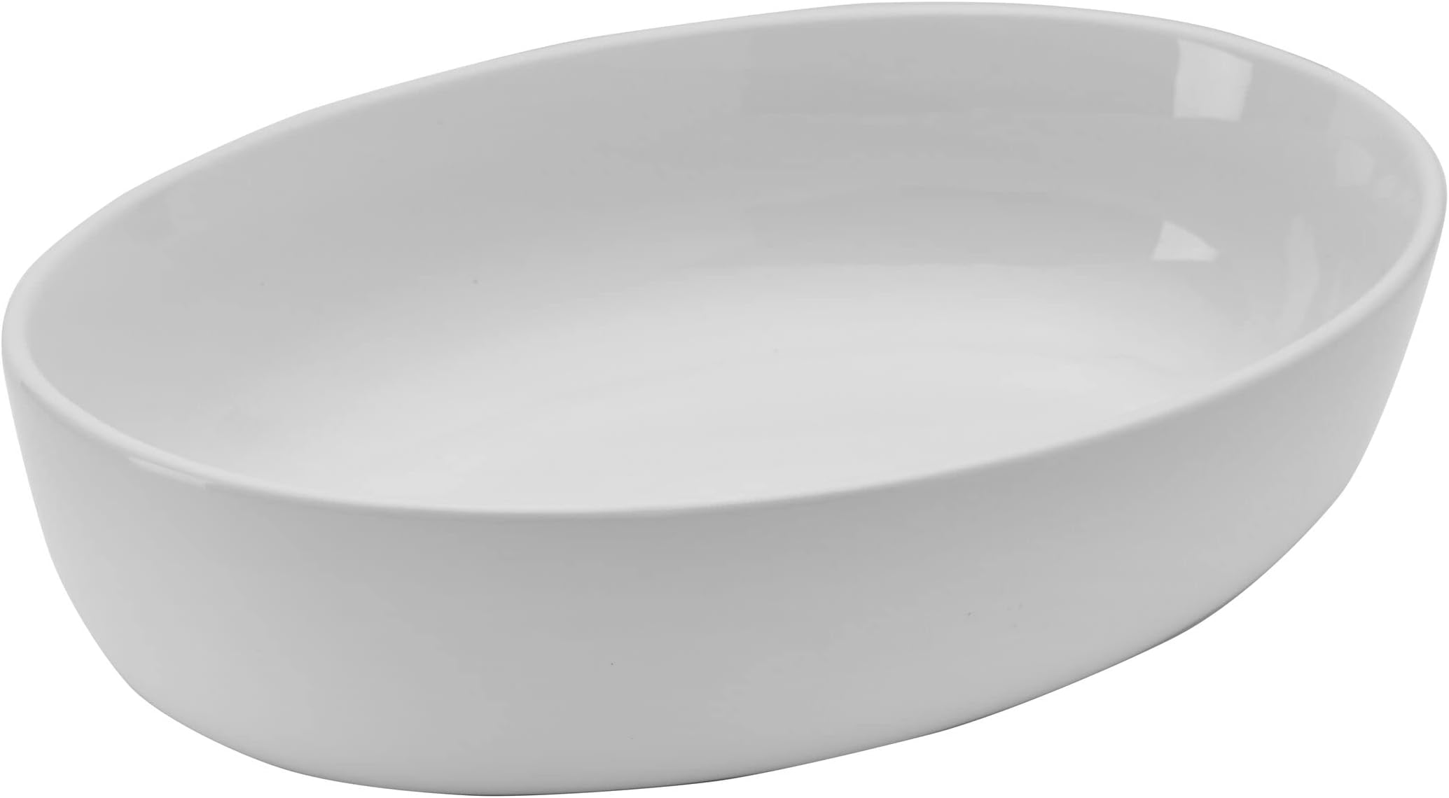 Amazon.com | Sur La Table Porcelain Oval Serving Bowl, 12", White ...