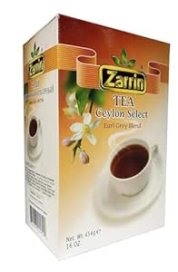 Amazon.com : Zarrin Tea Earl Grey Blend, Ceylon Select 16 O ( Pack of 2 ...