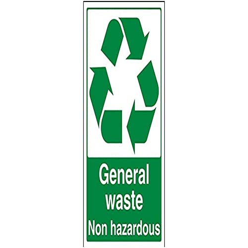 VSafety General Waste, Non Hazardous Recycling Sign – Portrait – 200mm ...