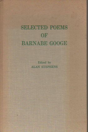 Selected Poems of Barnabe Googe (Books on the Rennaissance): Barnabe ...