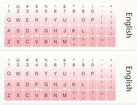 Amazon.com: 2pcs Colorful Keyboard Stickers, Universal Computer ...