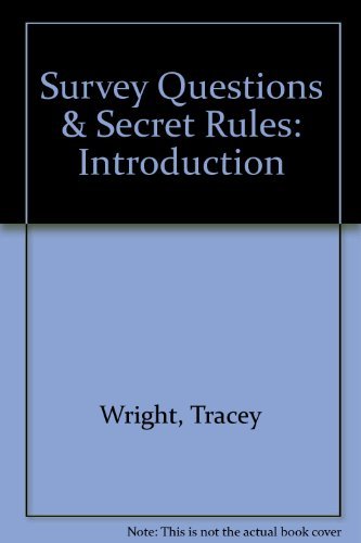 Buy Survey Questions & Secret Rules: Introduction Book Online at Low ...