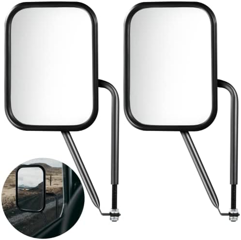 Amazon.com: Exterior Mirrors Compatible with Jeep Rearview Mirrors Anti ...