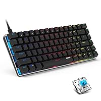 NACODEX AK33 Mechanical Gaming Keyboard - Compact 82 Keys Anti-Ghosting ...