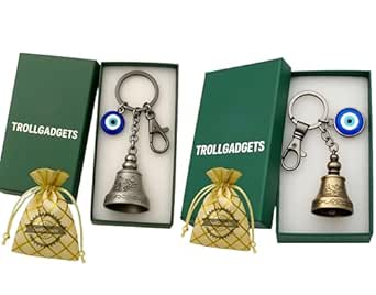 Troll Gadgets Combo of 2 Guardian Bell Keychain for Bike & Car ...