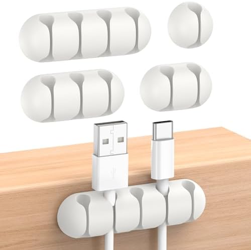 Amazon.com: Cable Clips, Ethernet Cable Organizer, Conwork Adhesive ...