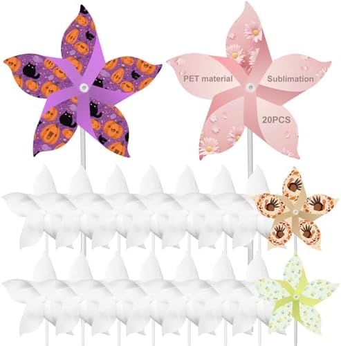 Amazon.com: Capoda 30 Pcs DIY Pinwheels and 6 Pcs Crayon 2 Style Blank ...