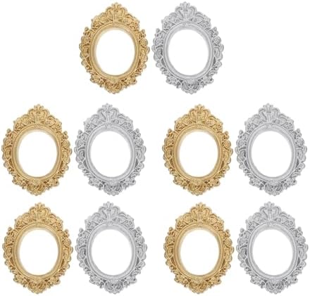 10 Pcs Mini Picture Frames Vintage Tiny Frames Antique Photo Frames ...