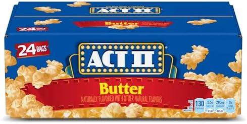 Amazon.com: Act II Butter Microwave Popcorn, 2.75 oz. Bags (Pack of 24)