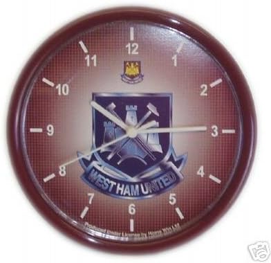 West Ham United FC Wall Clock (Blue Crest/Red Frame) : Amazon.co.uk ...