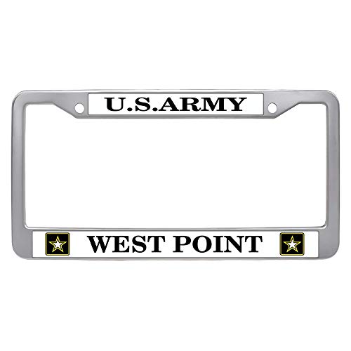 FukongCase US Army West Point License Plate Frame,Stainless Steel Car ...
