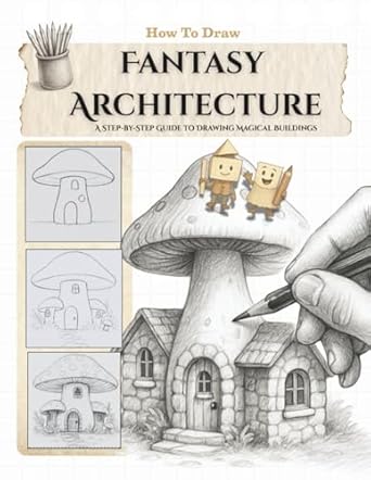 How To Draw Fantasy Architecture. A Step-by-Step Guide to Drawing ...