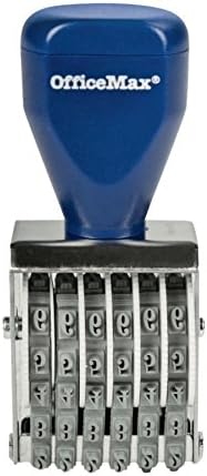 Amazon.com : OfficeMax Traditional Number Stamp, 6 Digits, 0 - 9 ...