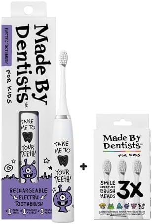 Amazon.com: Made by Dentists Kids Electric Toothbrush - Rechargeable ...