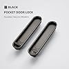 Hoconnie Recessed Pocket Door Handle Sliding Door Lock and Pull ...
