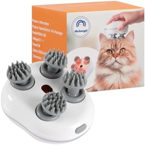 Amazon.com: ORIA Electric Pet Massager for Dogs and Cats, Cat Head ...