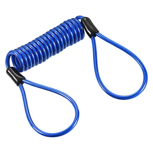 PATIKIL Security Steel Cable 3.5mm x 1.2m/3.94ft Coated Spring Luggage ...