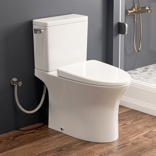 Skirted & Elongated Rear Outlet Toilet with 7" Rough-In, Two Types ...