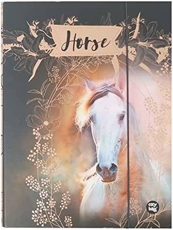 süßes Pferde Motiv laminiert - hochwertige Sammelbox/Heftebox ...