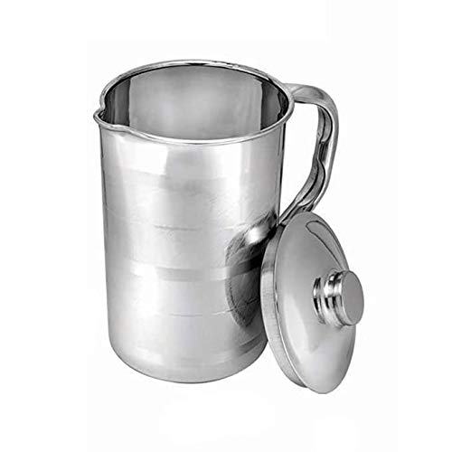 Buy Design Villa Steel Jug with Lid for Water Storage & Drinking Water ...