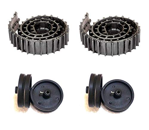 TECHDELIVERS® Rubber Track Belt + 4Pieces Pulley Wheel (70mm x 20mm ...