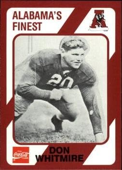 Don Whitmire football card (Alabama Crimson Tide) 1989 Collegiate ...