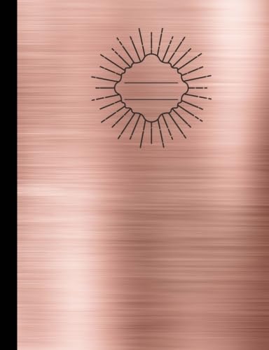 Rose Gold Metallic Composition Book: Wide Ruled, Lined Writing Journal ...