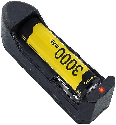 Amazon.com: Smart 18650 Wall Charger 3.7V Single Slot Rechargeable ...